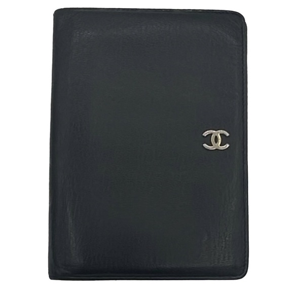CHANEL | Bags | Rare Chanel Black Leather Flap Wallet With Box ...